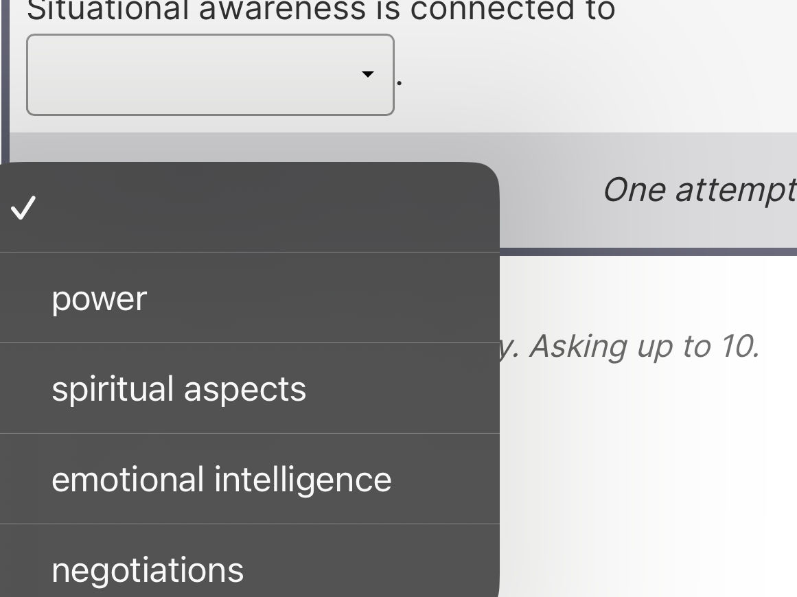 Situational awareness is connected to power | StudyX