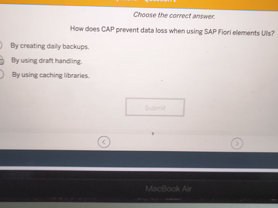 Choose the correct answer. How does CAP | StudyX