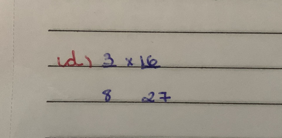 Multiplication problem: 3 x 16 | StudyX