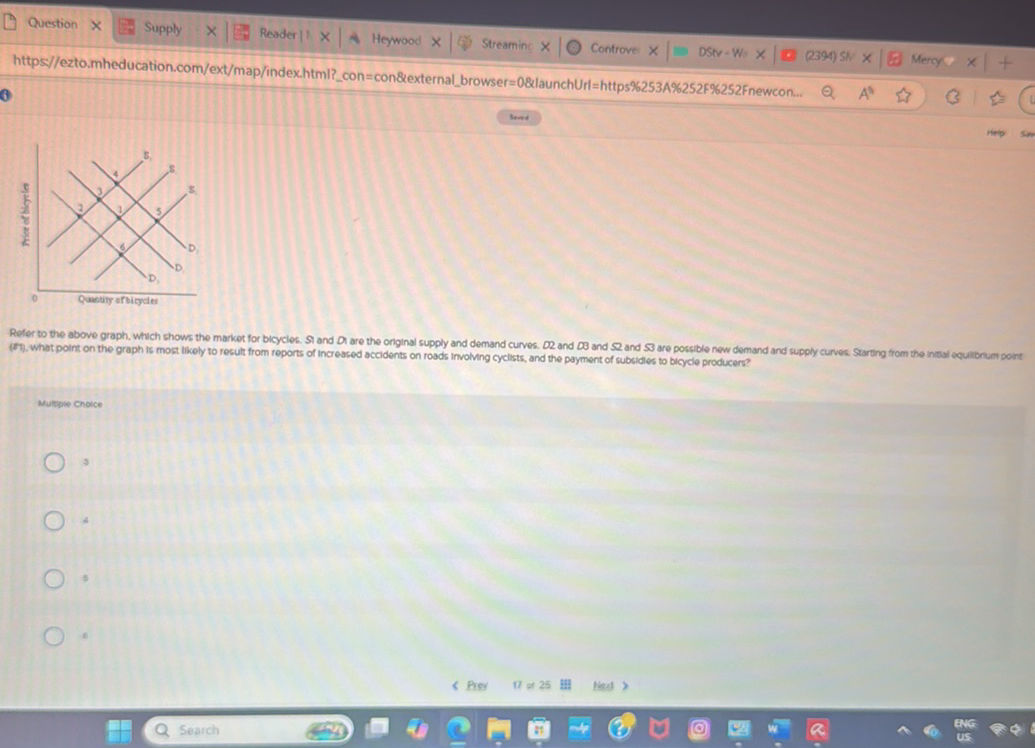 Refer to the above graph, which shows the | StudyX