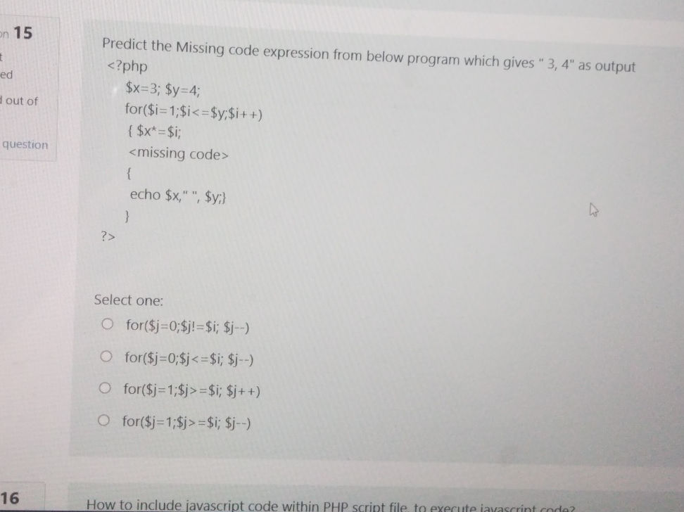 Predict the Missing code expression from | StudyX