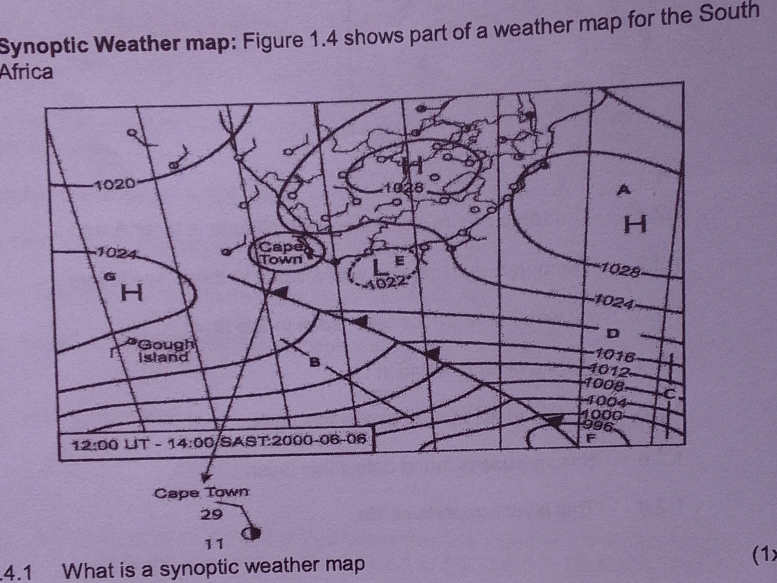What is a synoptic weather map? | StudyX