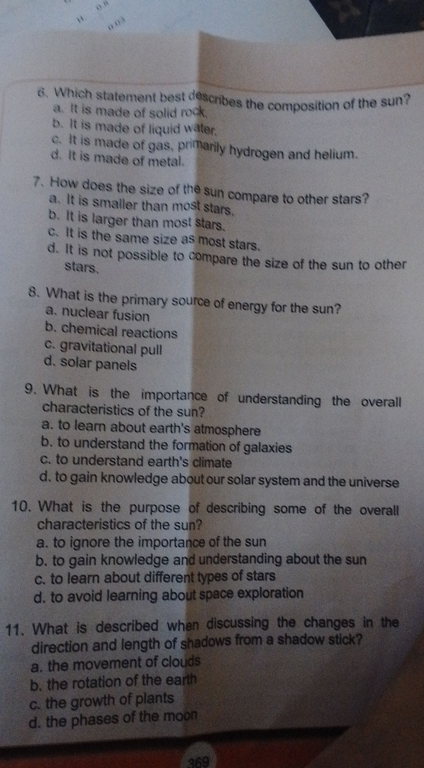 6. Which statement best describes the | StudyX