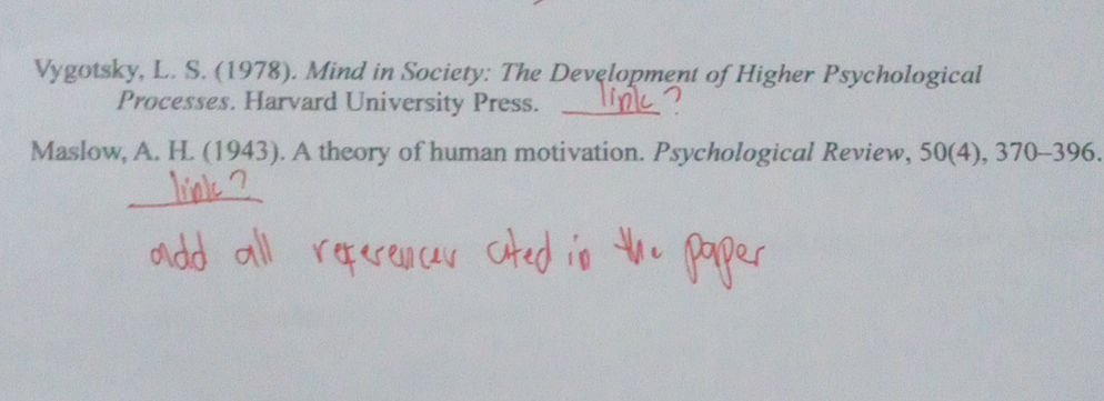 Vygotsky, L. S. (1978). Mind in Society: The | StudyX