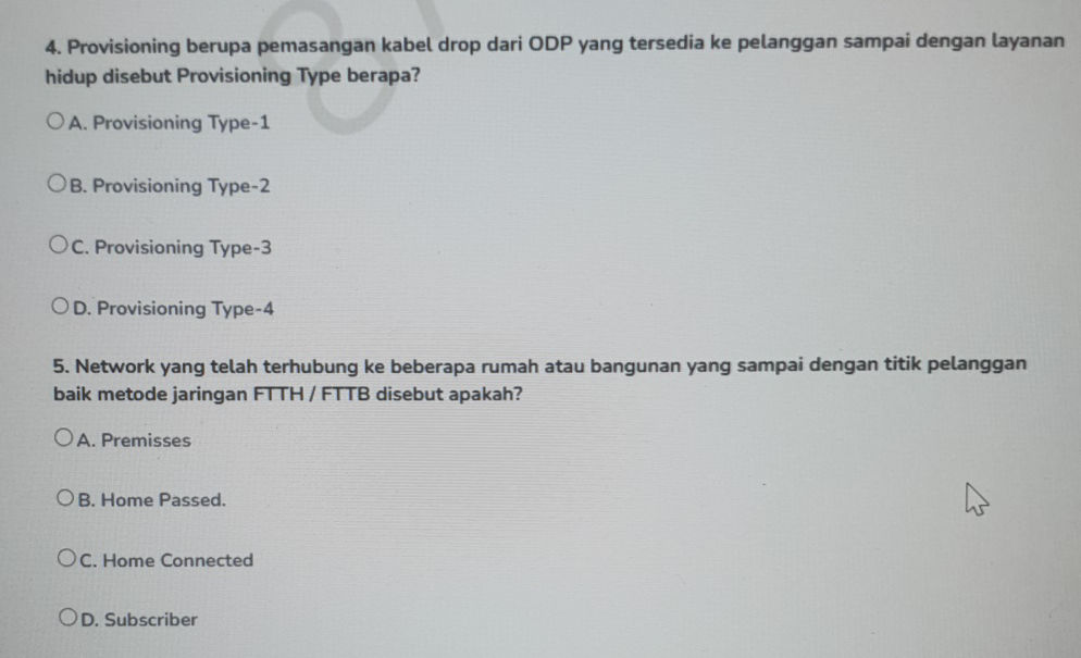 4. Provisioning berupa pemasangan kabel drop | StudyX