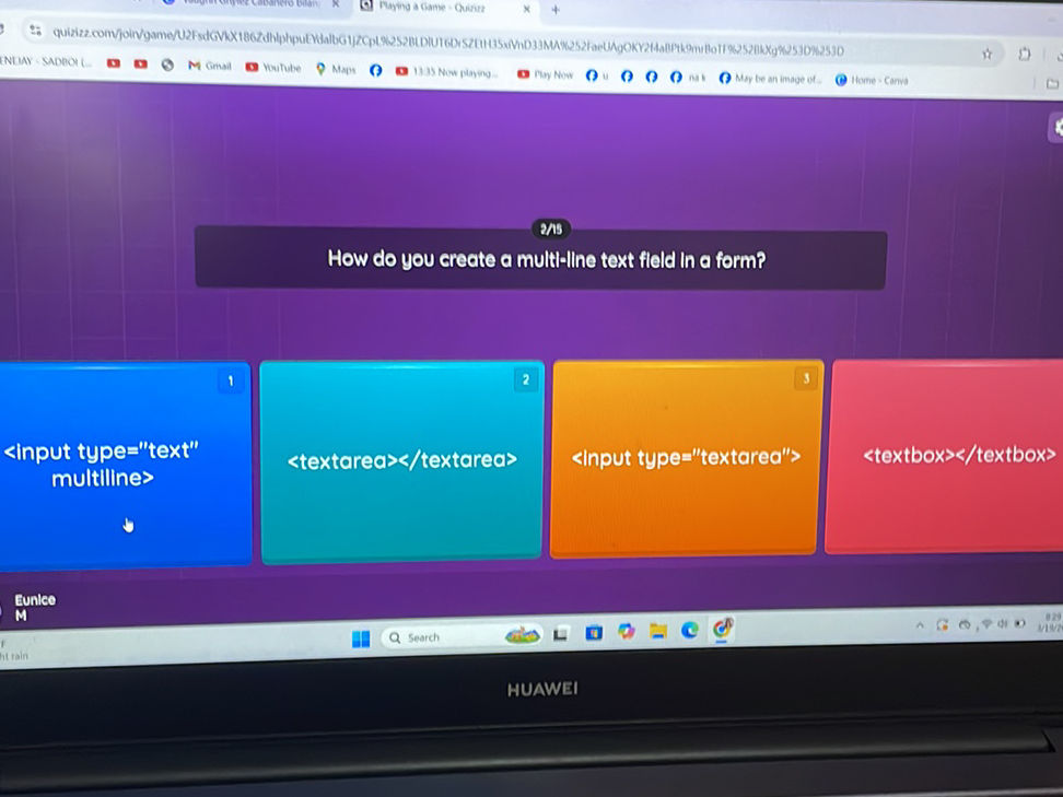 How do you create a multi-line text field in | StudyX