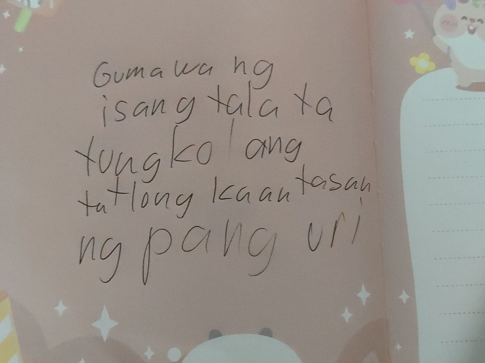 Gumawa ng isang talata tungkol sa tatlong | StudyX