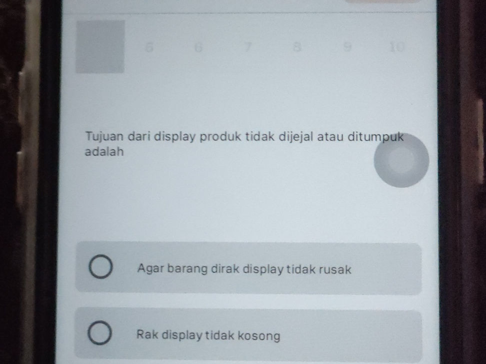 Tujuan dari display produk tidak dijejal | StudyX