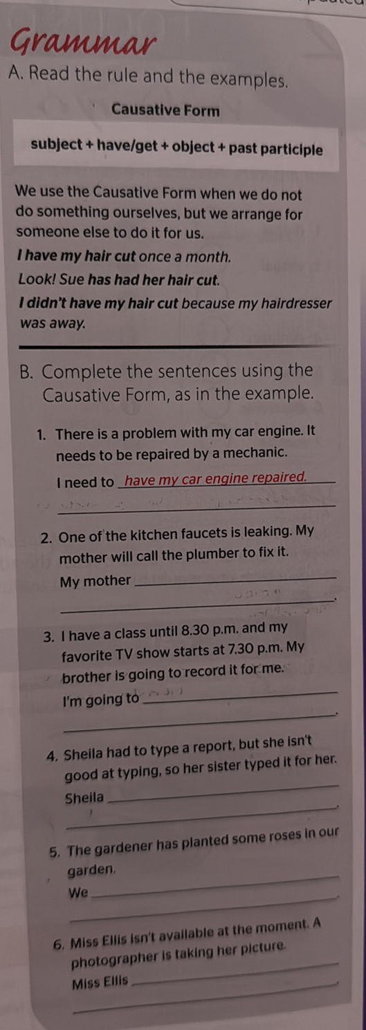A. Read the rule and the examples. | StudyX