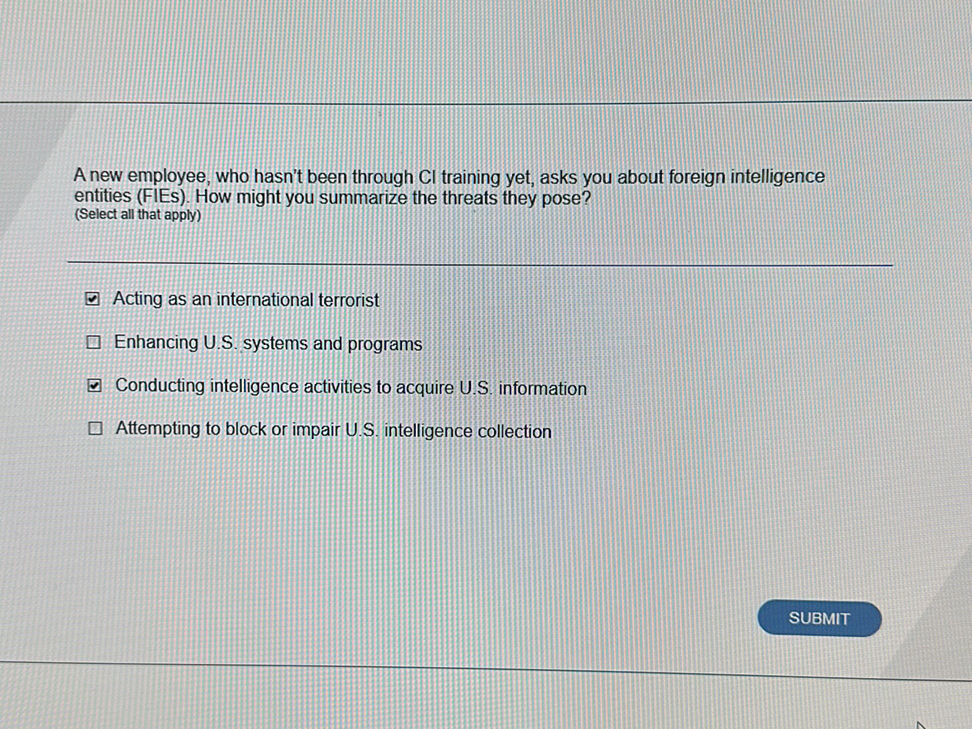A new employee, who hasn't been through Cl | StudyX