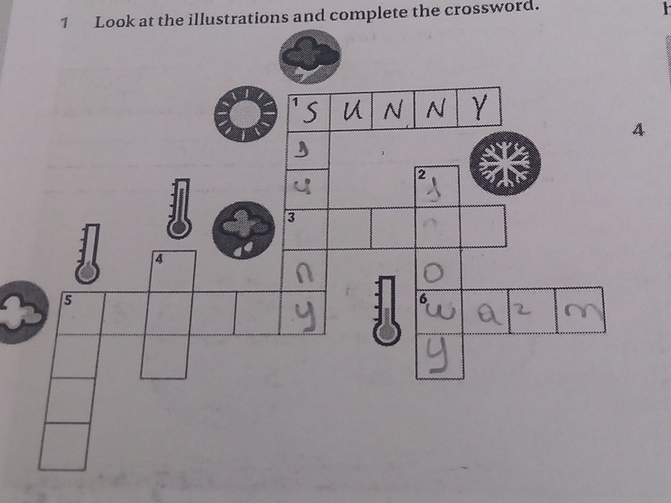 1 Look at the illustrations and complete the | StudyX