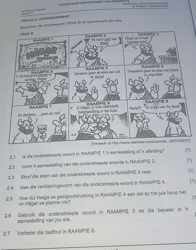 VRAAG 2: STROKIESPRENT Bestudeer die | StudyX