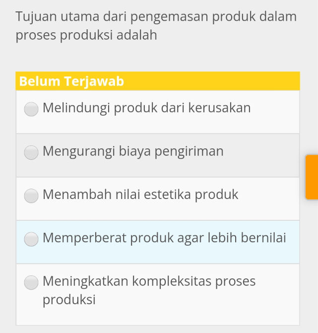 Tujuan utama dari pengemasan produk dalam | StudyX