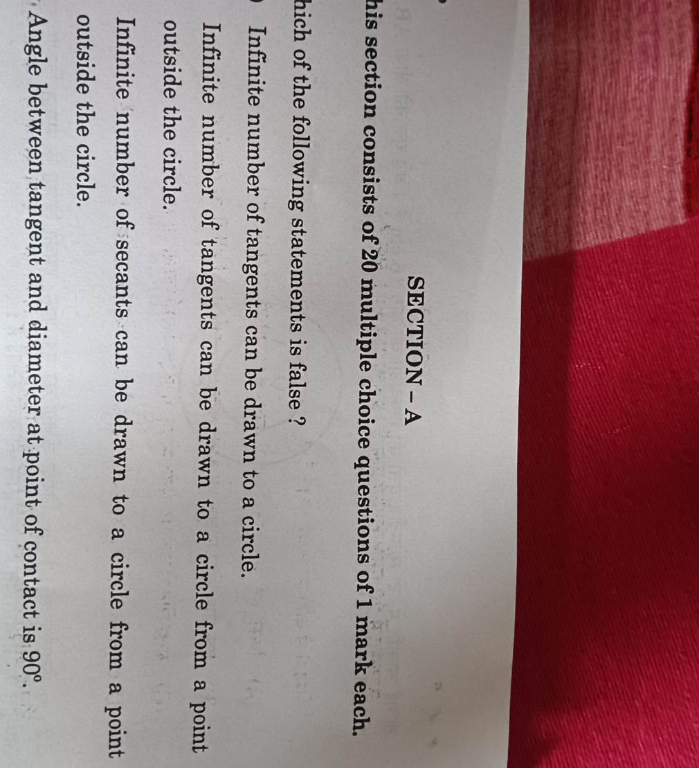 SECTION - A This section consists of 20 | StudyX