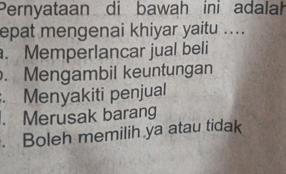 Pernyataan di bawah ini adalah tepat | StudyX