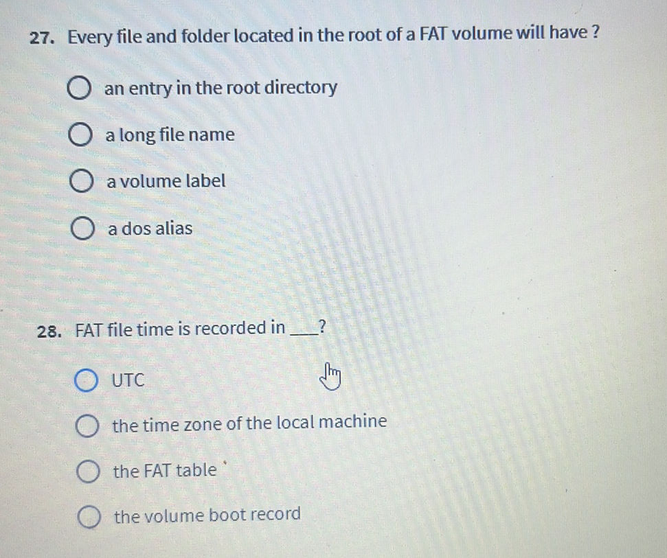 27. Every file and folder located in the | StudyX