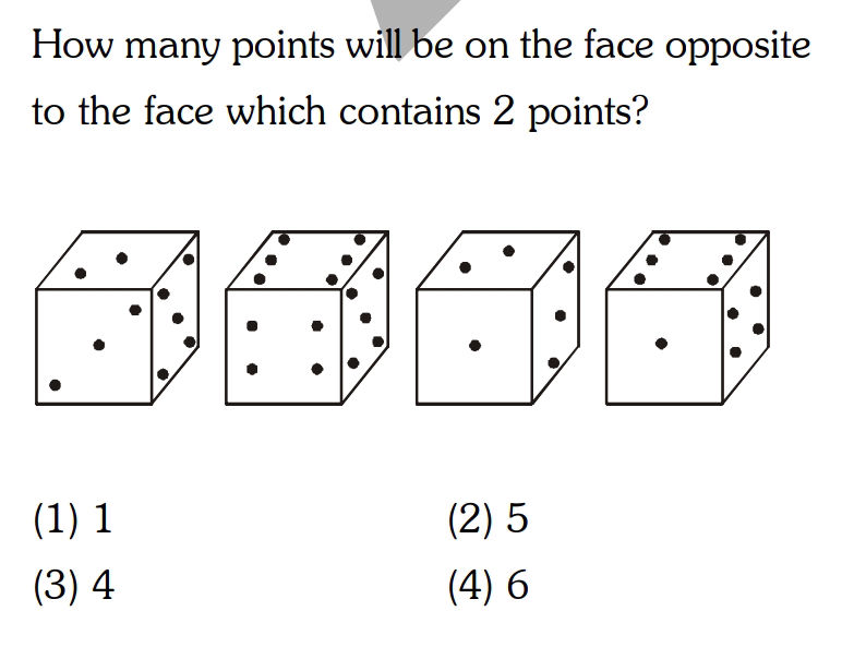 How many points will be on the face opposite | StudyX