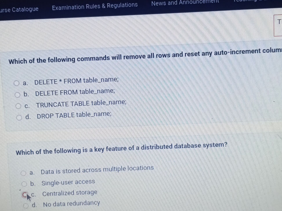 Which of the following commands will remove | StudyX