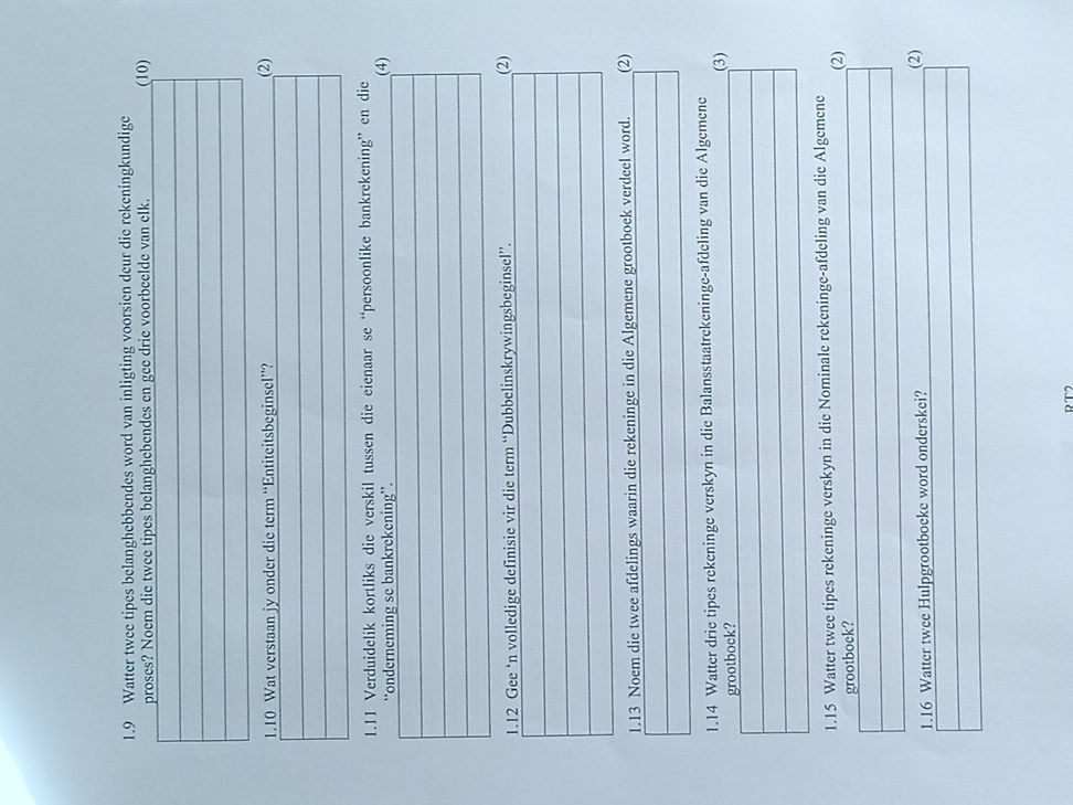 1.9 Watter twee tipes belanghebbendes word | StudyX