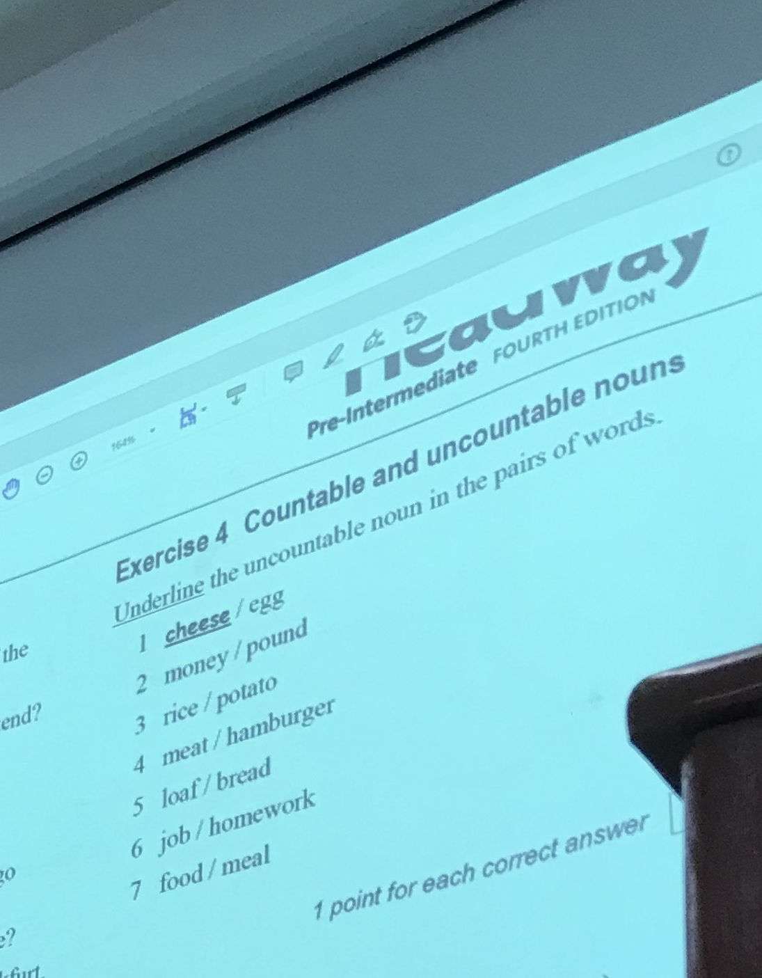 Exercise 4 Countable and uncountable nouns | StudyX