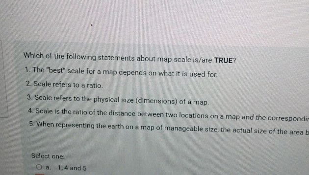 Which of the following statements about map | StudyX