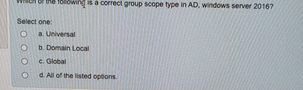 Which of the following is a correct group | StudyX
