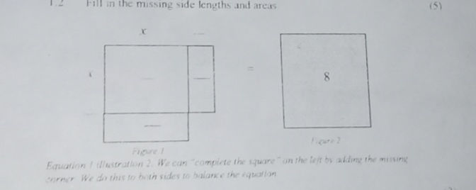 Fill in the missing side lengths and areas | StudyX