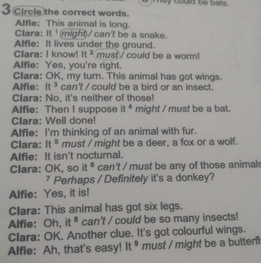 3 Circle the correct words. Alfie: This | StudyX