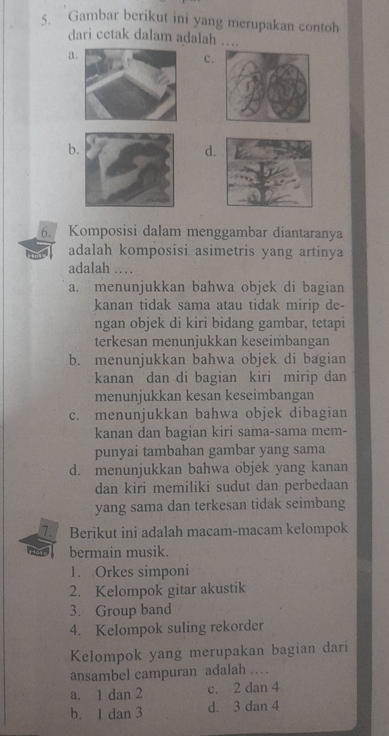 5. Gambar berikut ini yang merupakan contoh | StudyX