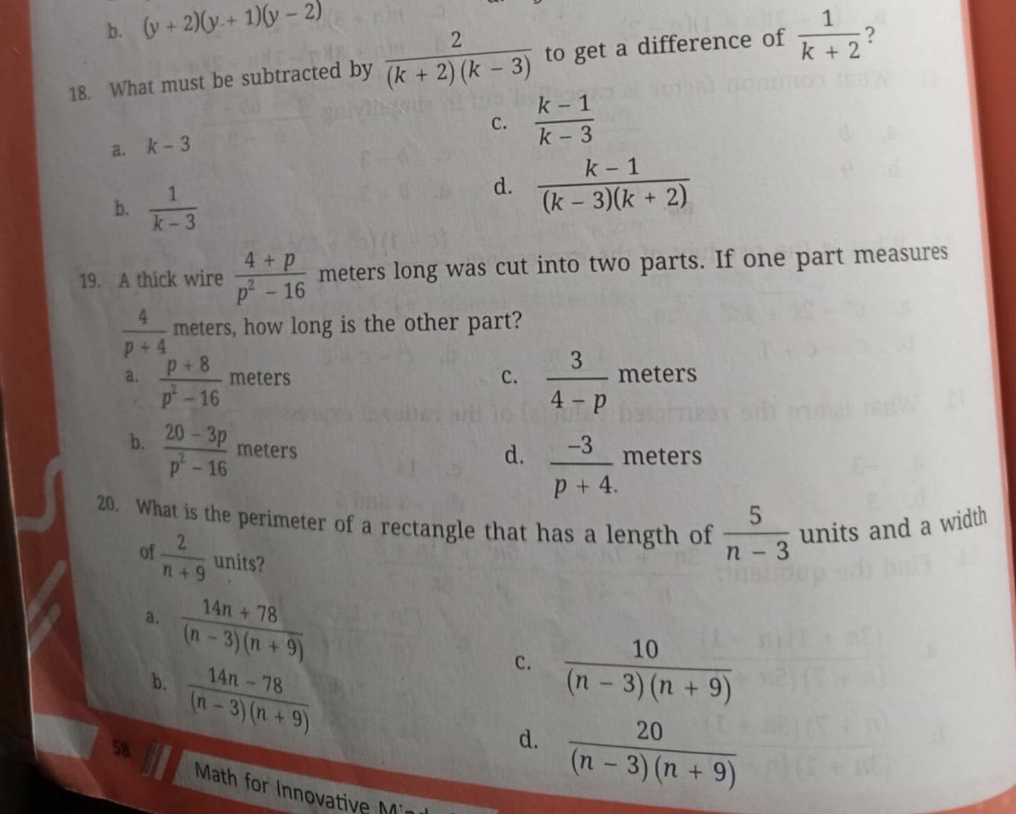 18. What must be subtracted by $ | StudyX
