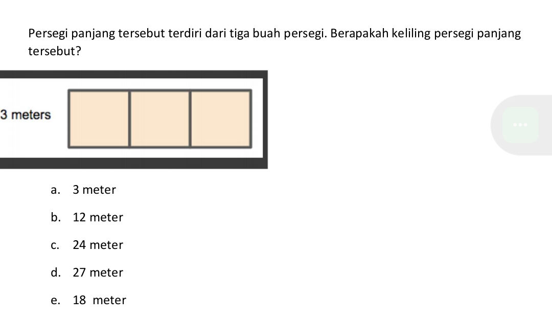 Persegi panjang tersebut terdiri dari tiga | StudyX