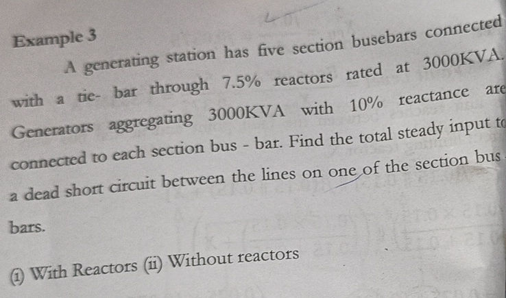 A generating station has five section | StudyX