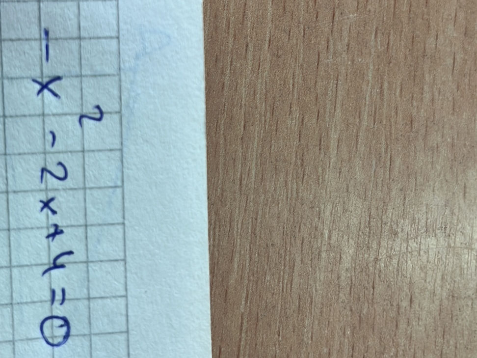 Solve quadratic equation -x^2 - 2x + 4 = 0 | StudyX