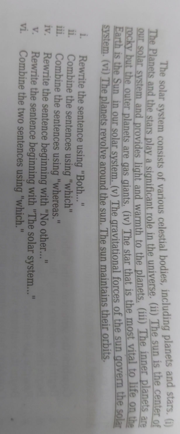 i. Rewrite the sentence using "Both..." ii. | StudyX