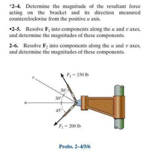 *2-4. Determine the magnitude of the | StudyX