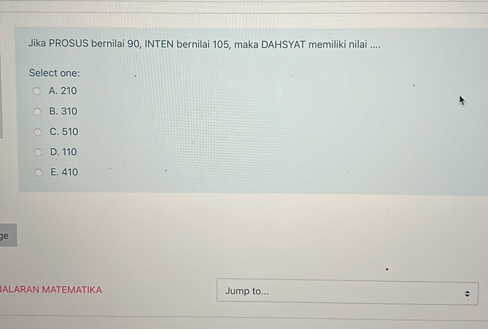 Jika PROSUS bernilai 90, INTEN bernilai 105, | StudyX