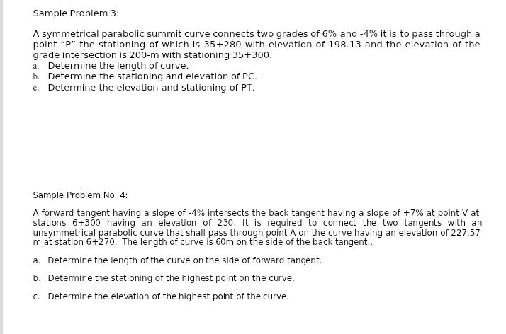 Sample Problem 3: A symmetrical parabolic | StudyX