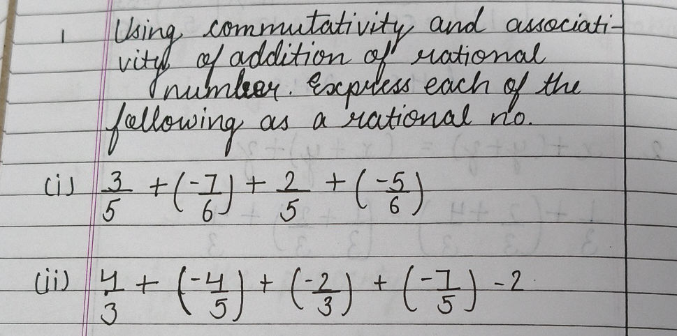 Using commutativity and associativity of | StudyX