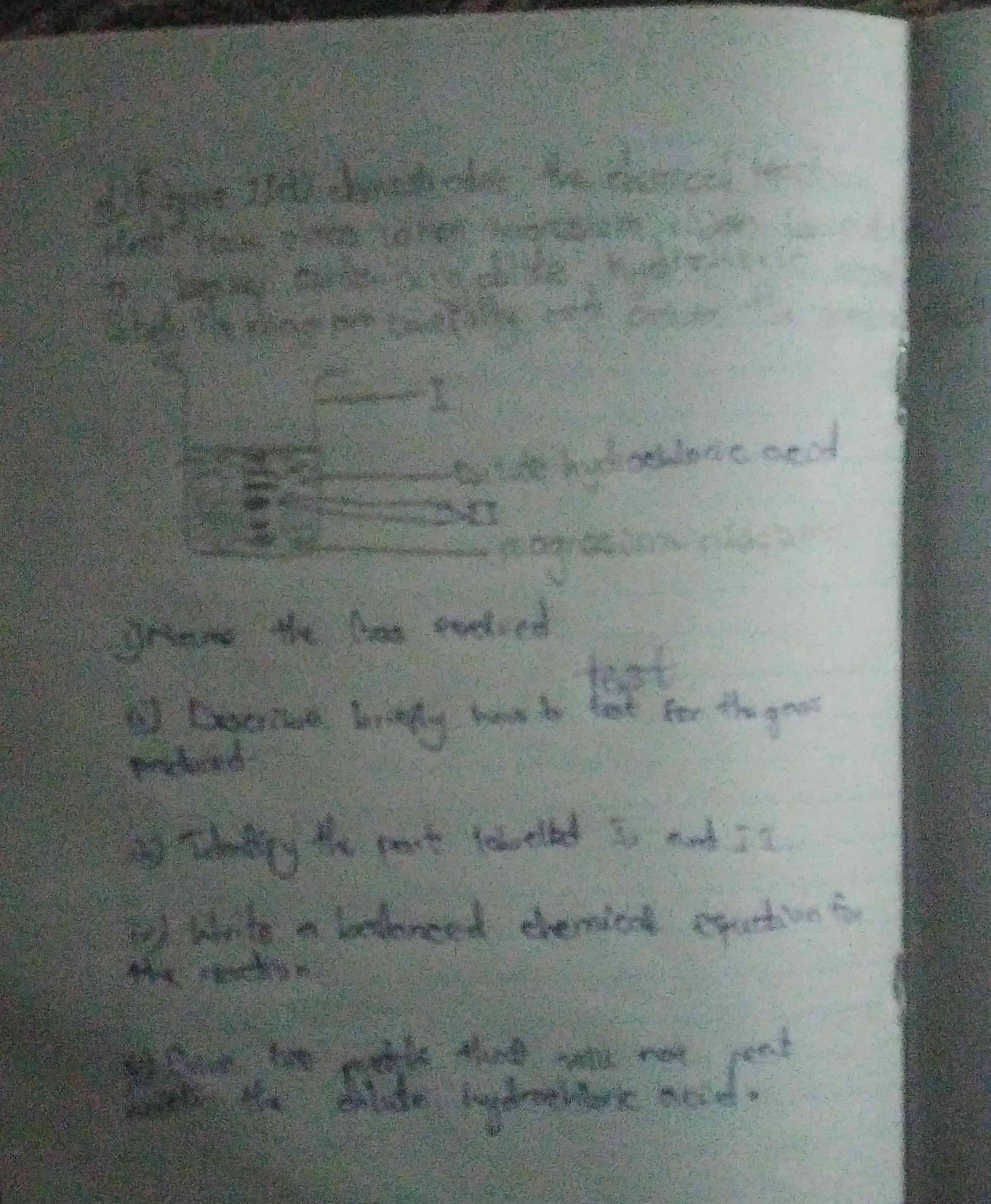 Name the gas evolved. a) Describe briefly | StudyX