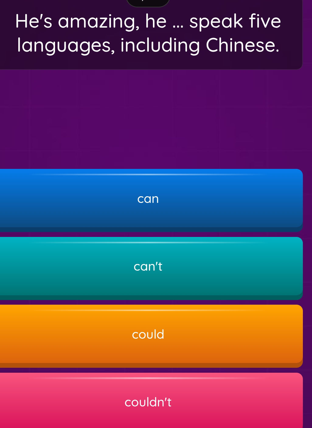 He's amazing, he ... speak five languages, | StudyX