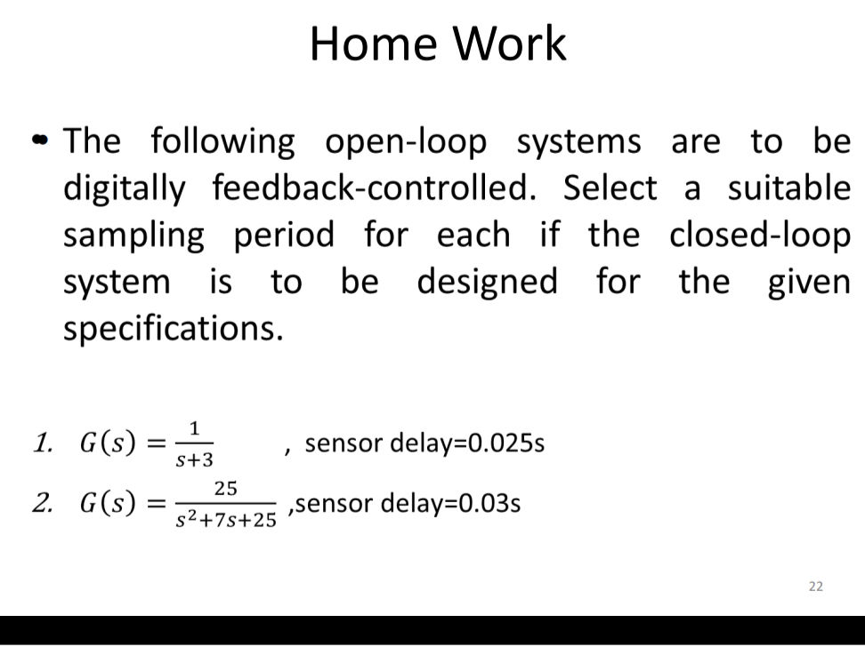The following open-loop systems are to be | StudyX
