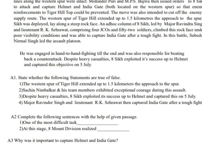 A1. State whether the following Statements | StudyX