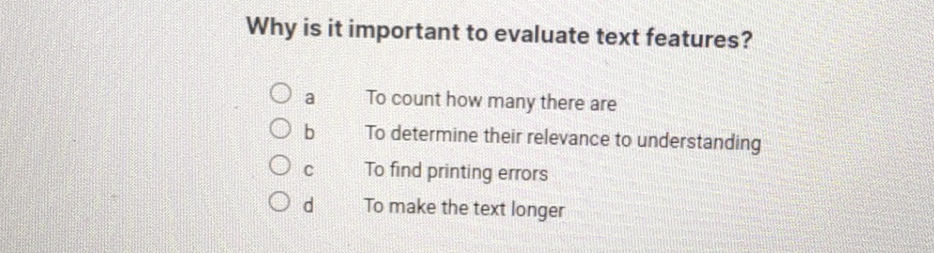 Why is it important to evaluate text | StudyX