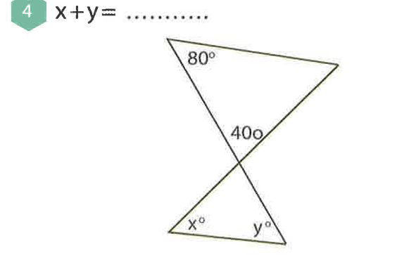 Find x + y in the given triangle | StudyX