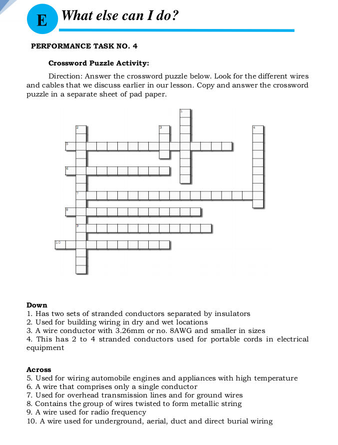 Crossword Puzzle Activity: Direction: Answer | StudyX