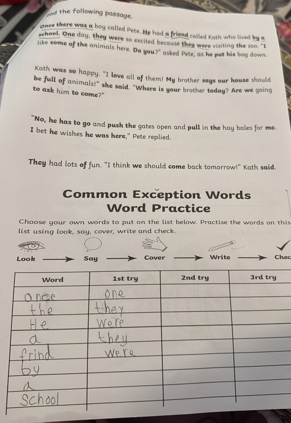 Choose your own words to put on the list | StudyX