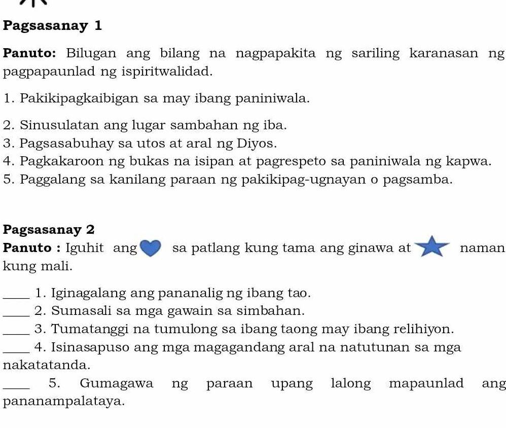 Pagsasanay 1 Panuto: Bilugan ang bilang na | StudyX