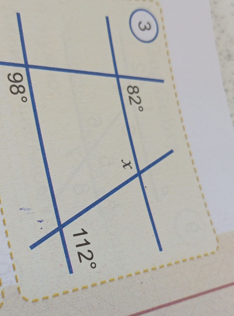 Find the value of $x$ in the given diagram. | StudyX