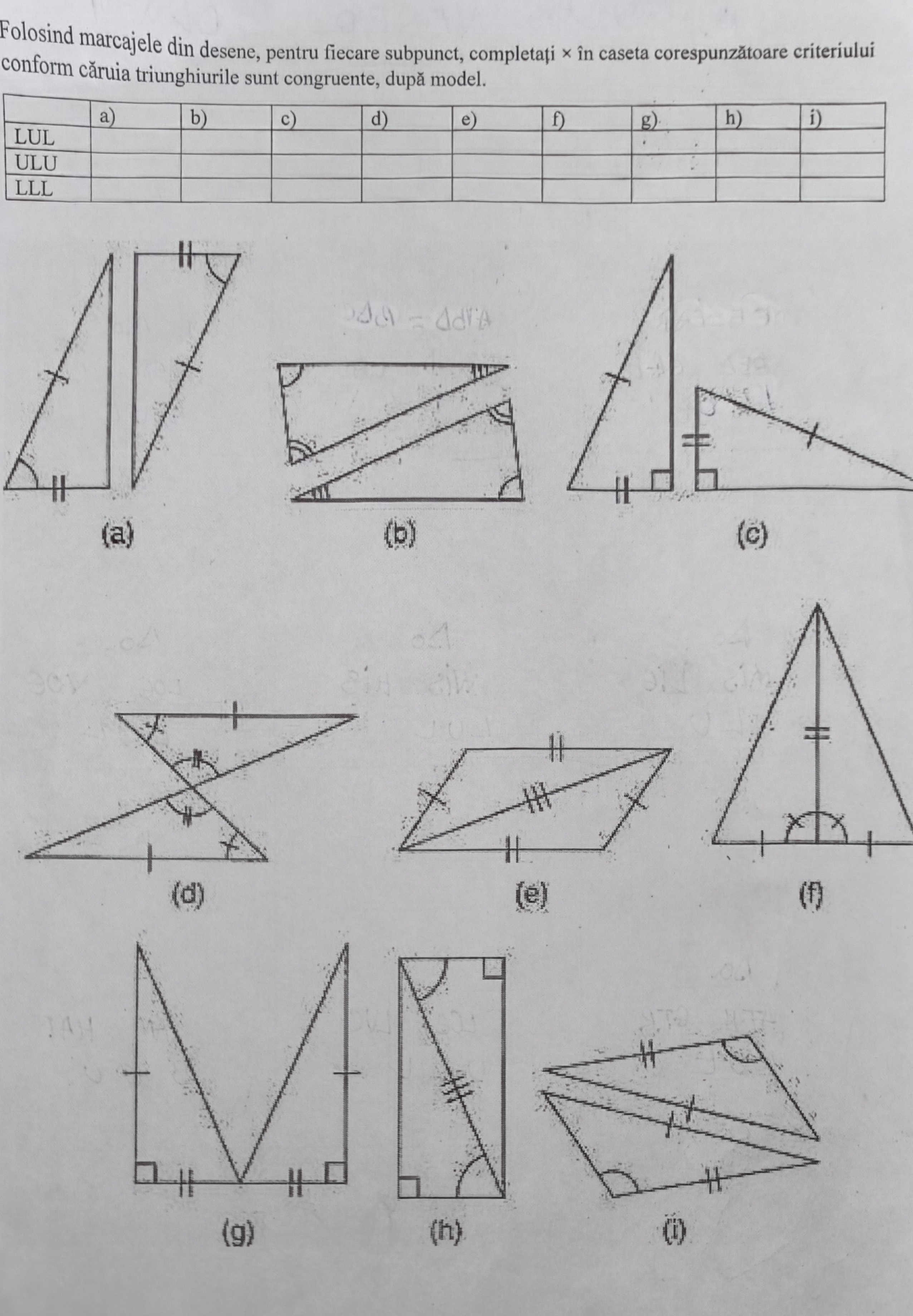 Folosind marcajele din desene, pentru | StudyX