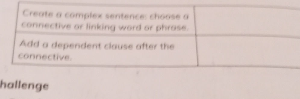 Create a complex sentence: choose a | StudyX